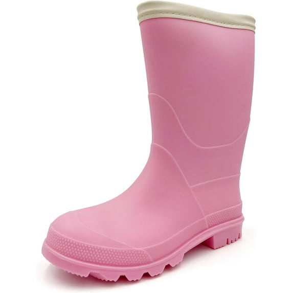 Kids Rain shoes Easy On Rubber Rain Boots (Little Kid/Big Kid ...