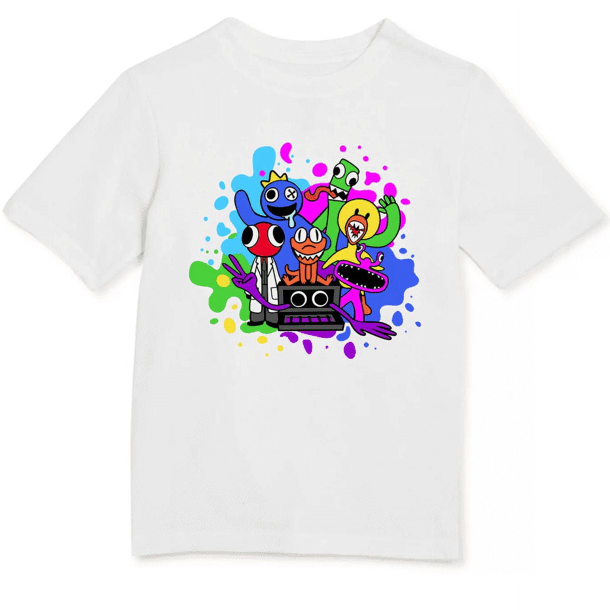 Kids Rainbow Friends Graphic T-Shirt Size 18 - Walmart.com