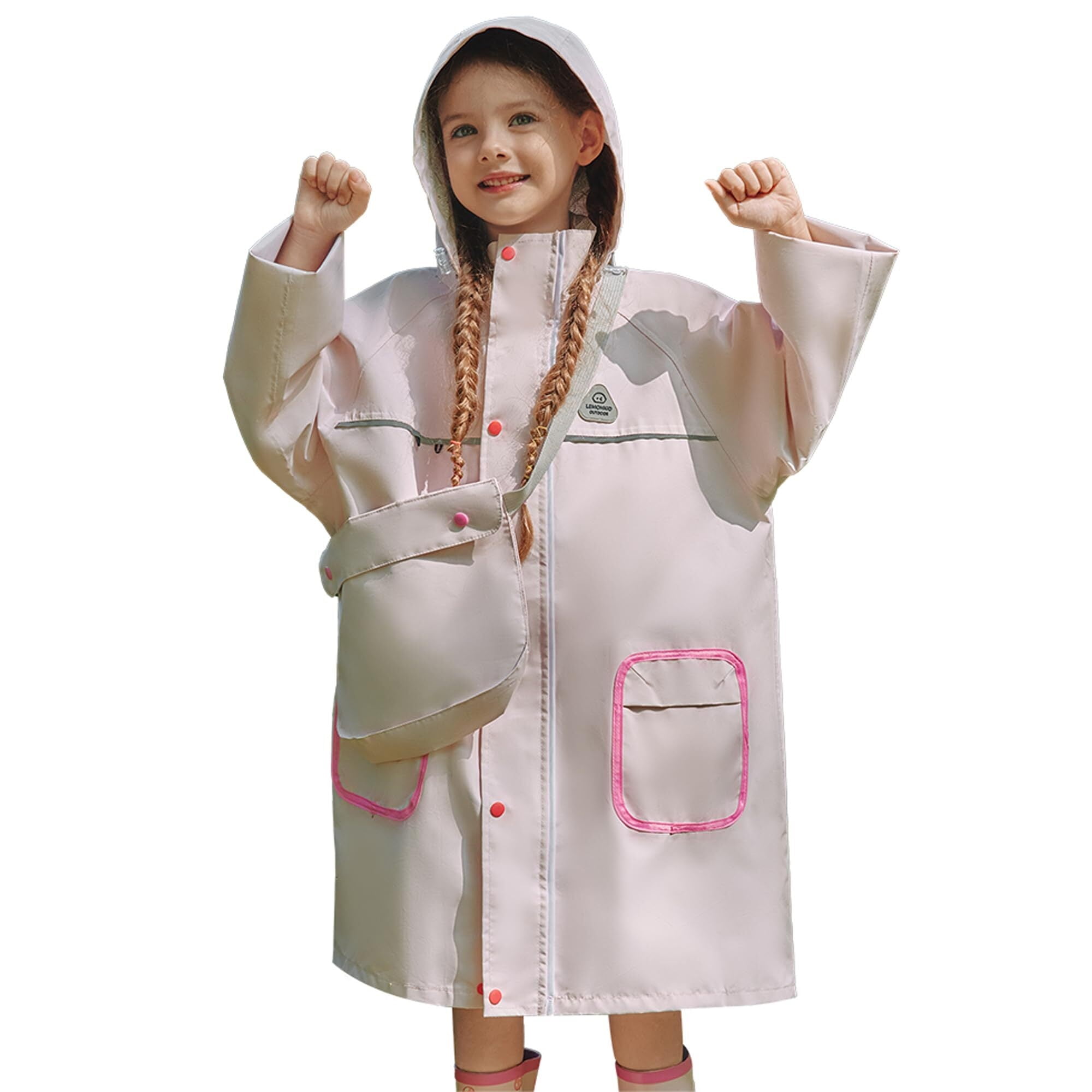 Kids Raincoat Toddler Poncho Windbreaker Waterproof Rain Jacket with ...