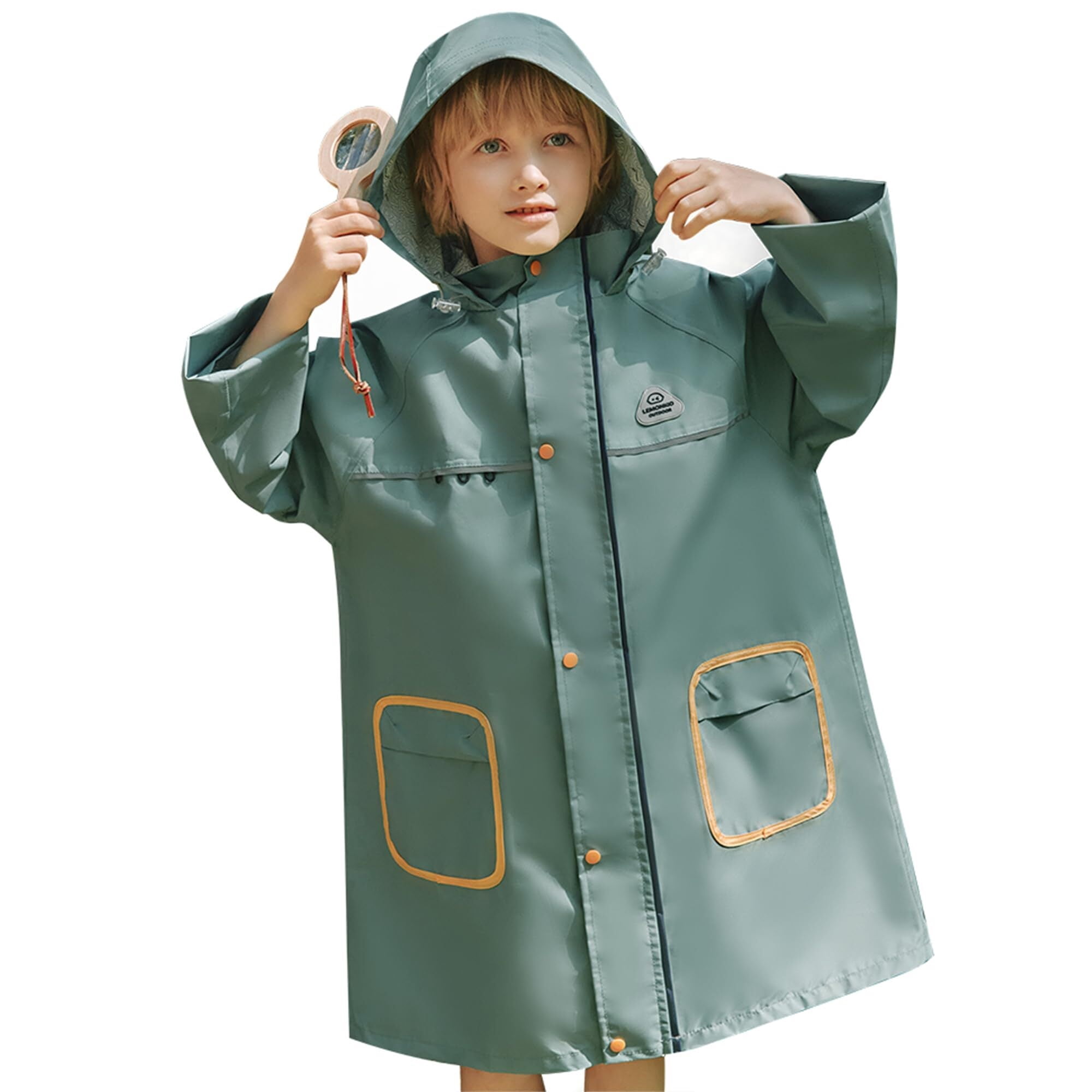 Kids Raincoat Toddler Poncho Windbreaker Waterproof Rain Jacket with ...