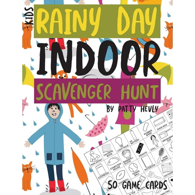 Kids Rainy Day Indoor Scavenger Hunt Paperback Patty Hevly - Walmart.com