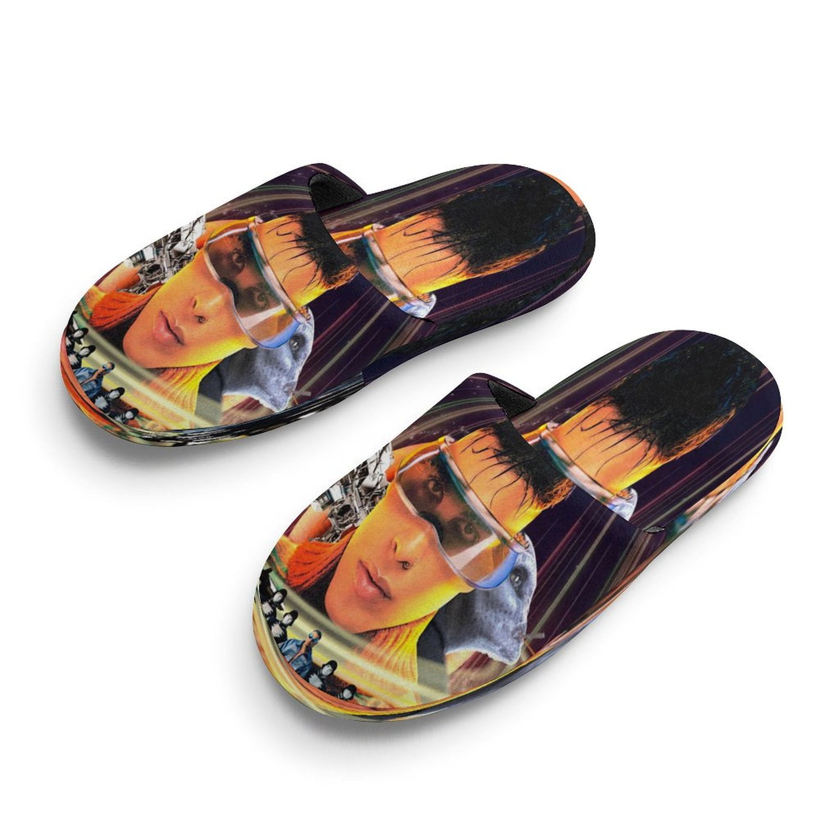 Kids Rauw Alejandro Cotton Slippers Indoor Shoes Memory Foam Rubber ...