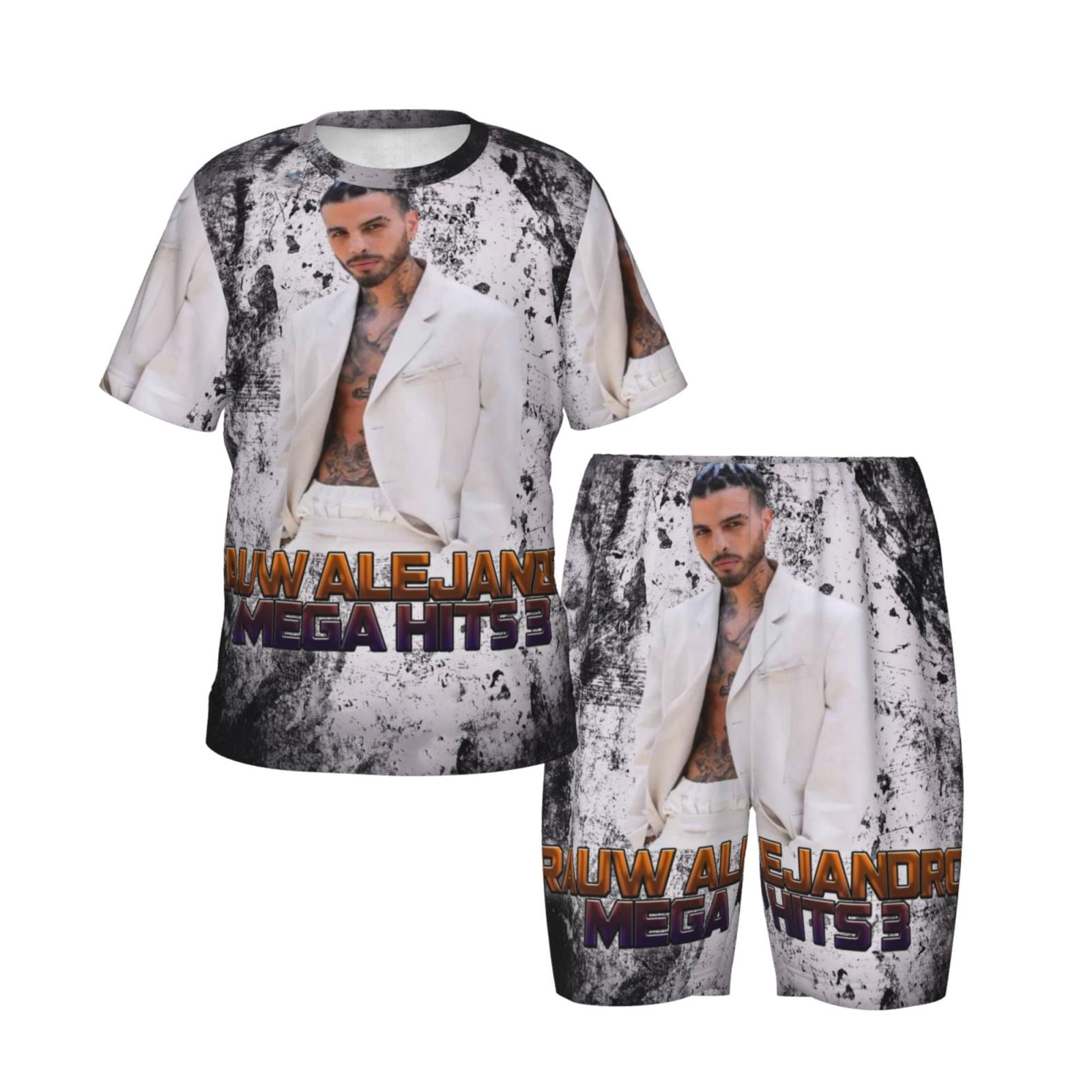 Kids Rauw Alejandro Pajamas Set Cartoon Sleepwear Short Set Outfit For ...