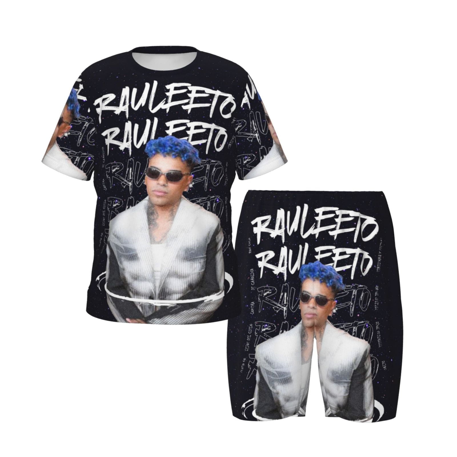 Kids Rauw Alejandro Pajamas Set Cartoon Sleepwear Short Set Outfit For ...