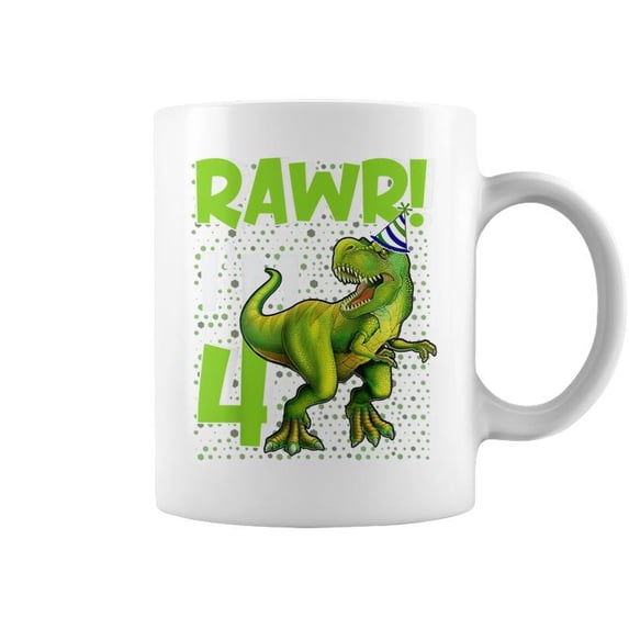 Kids Rawr Im 4 T Rex 4Th Birthday Gift Dinosaur 4 Year Old B - Walmart.com