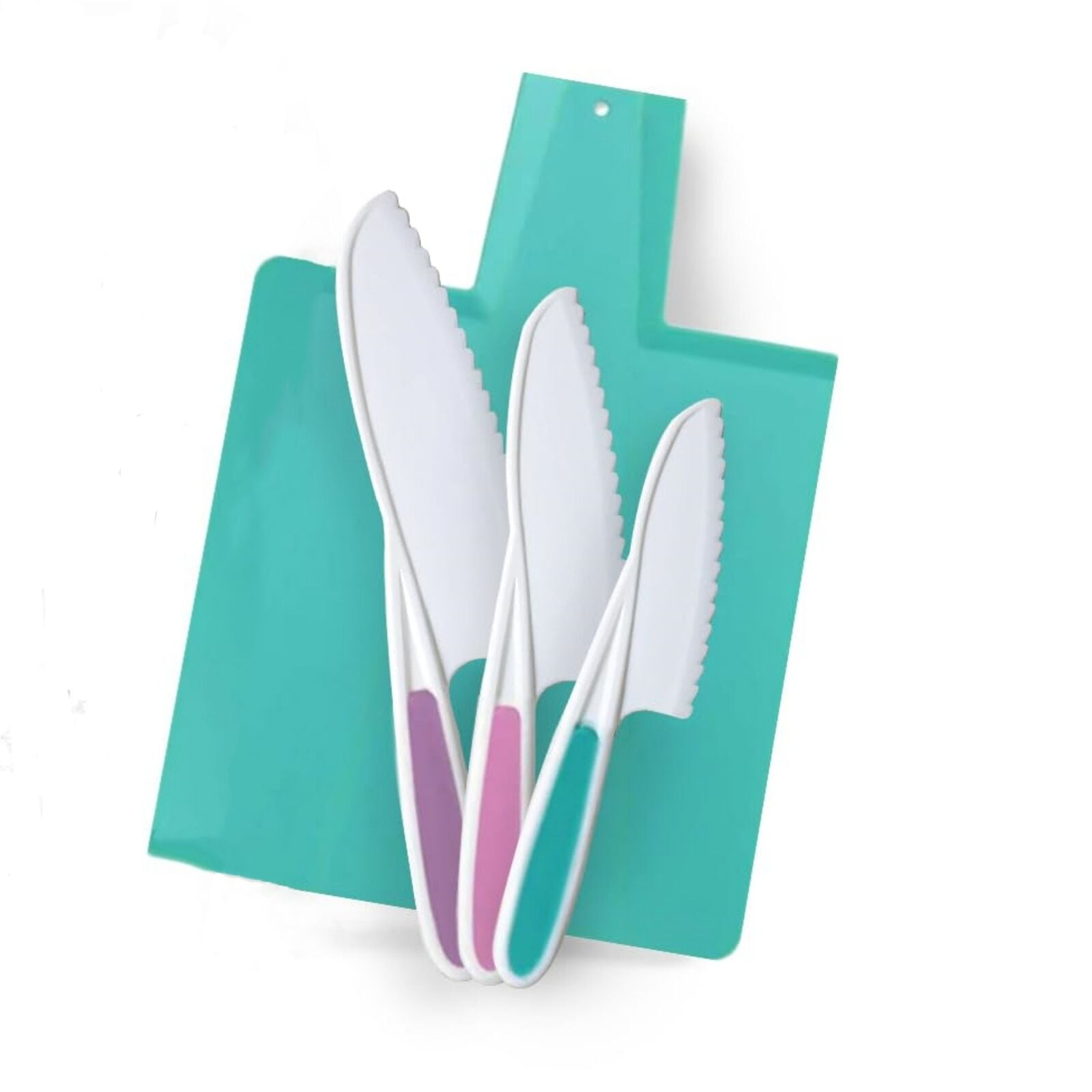 Kids Real Kitchen Knife and Foldable Cutting Board Set,BPA-Free Kids ...