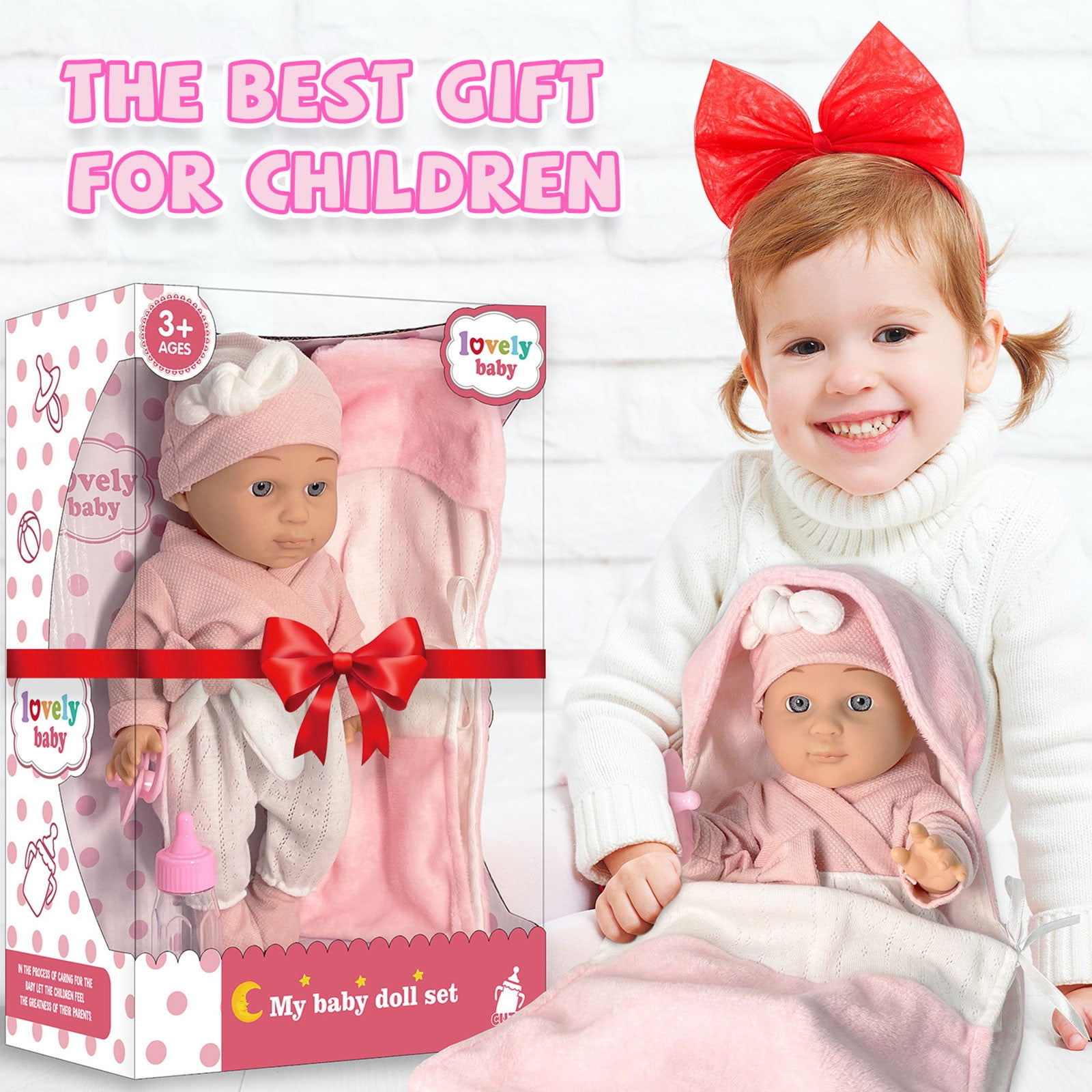 Kids Realistic Reborn Doll, 15-inch, Soft Silicone - Walmart.com