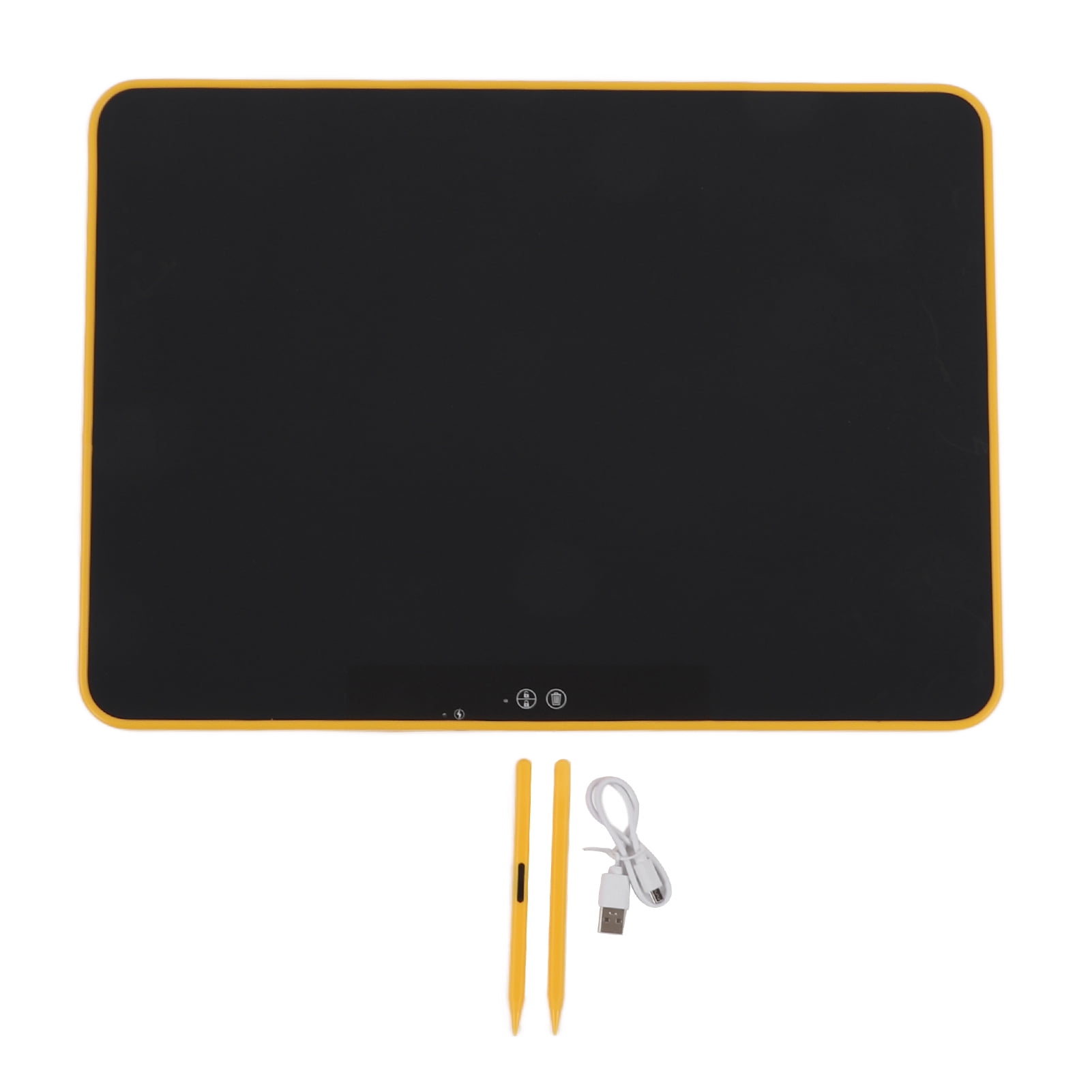 Kids' Rechargeable Drawing Pad for Creative Fun 21" Yellow LCD Writing ...