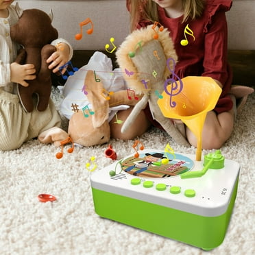 Kids Record Player, Kids Gramophone with 96 Cards, Children's ...