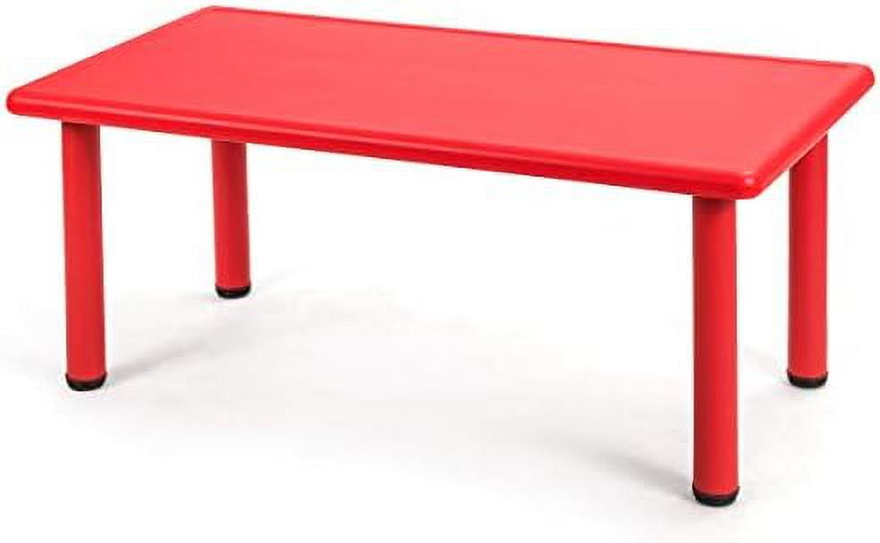 Kids Rectangular Table, Dining & Play Table, Seat Up to 6 Kids, HDPE ...