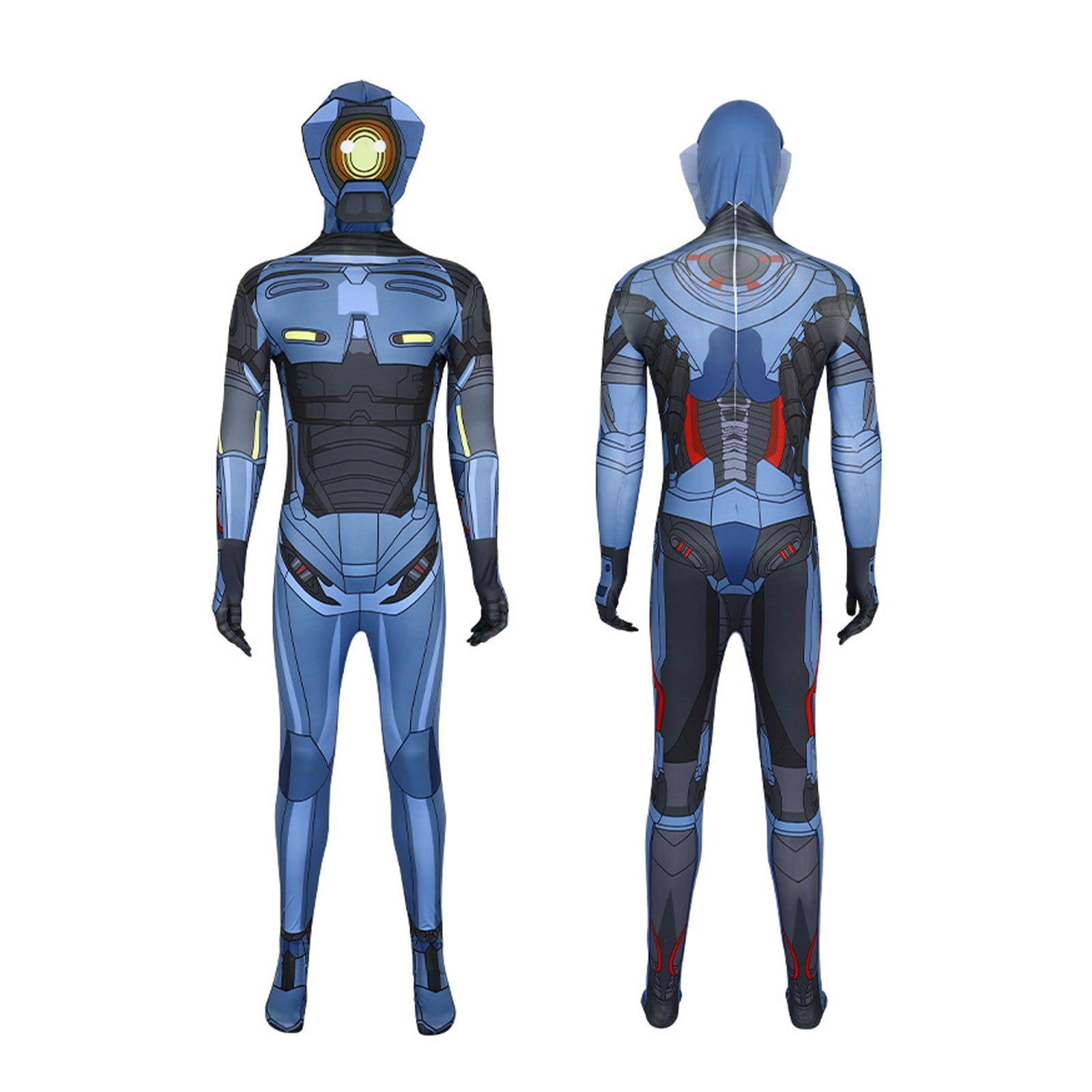 Kids Red Superhero Bodysuit Costume for Halloween Cosplay Parties, Full ...