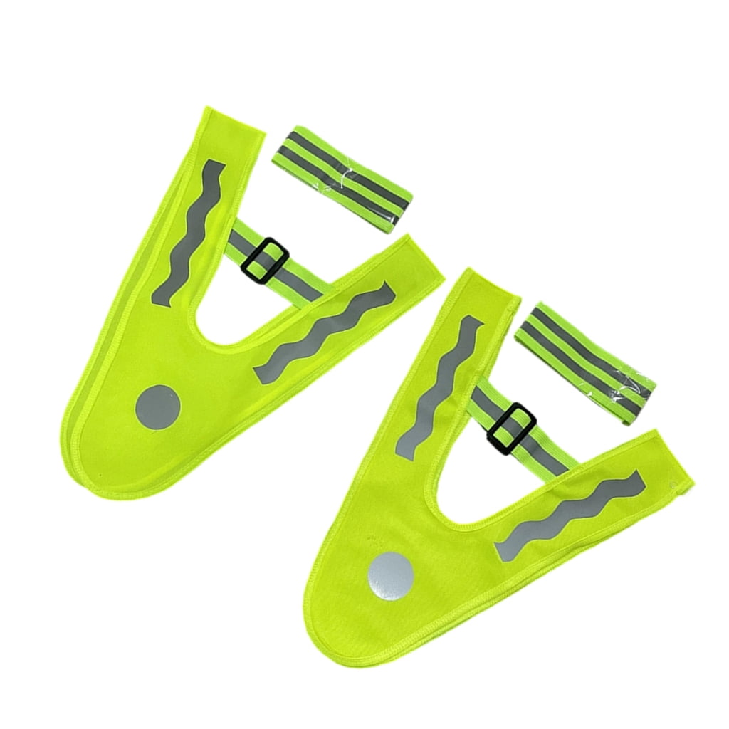 Kids Reflective Outdoor Vest and Arm Wrist Band Set Kid Reflective Gear ...