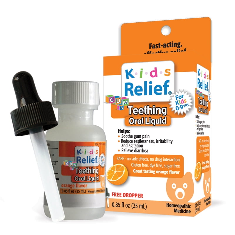 Kids Relief Baby Teething Pain Reliever, Infant Gum Soother, Toddler ...