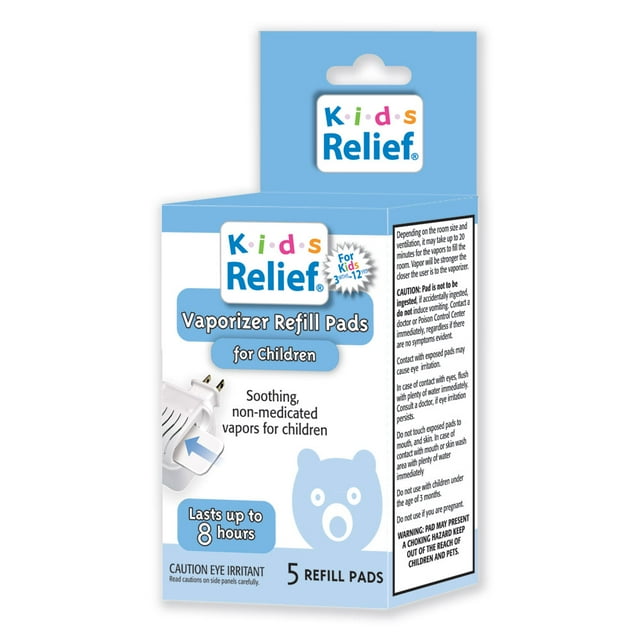 Kids Relief Waterless Vaporizer Refill Pads with 5 Soothing Non ...