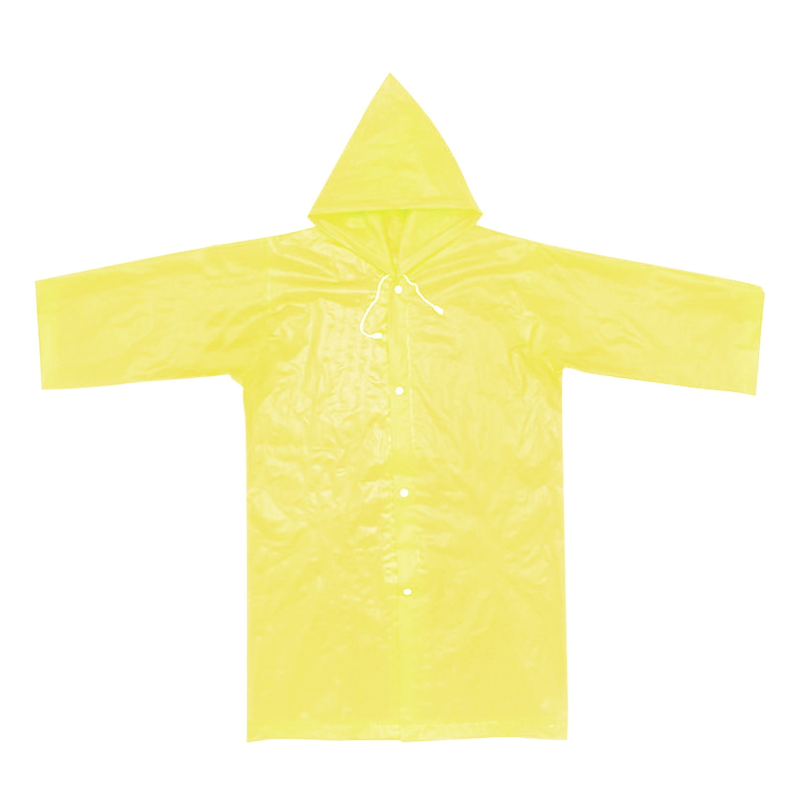 Kids Rain Raincoat For Girls Boys Reusable EVA Clear Portable Rain ...