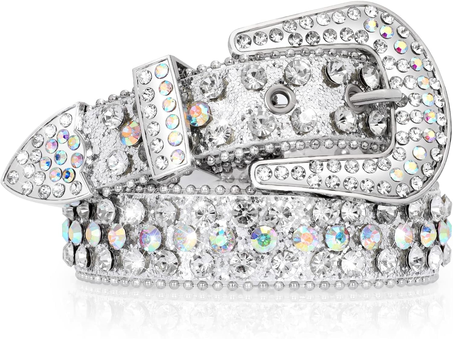 Kids Rhinestone Western Belt for Girls Boys, Cowboy Cowgirl Diamond ...