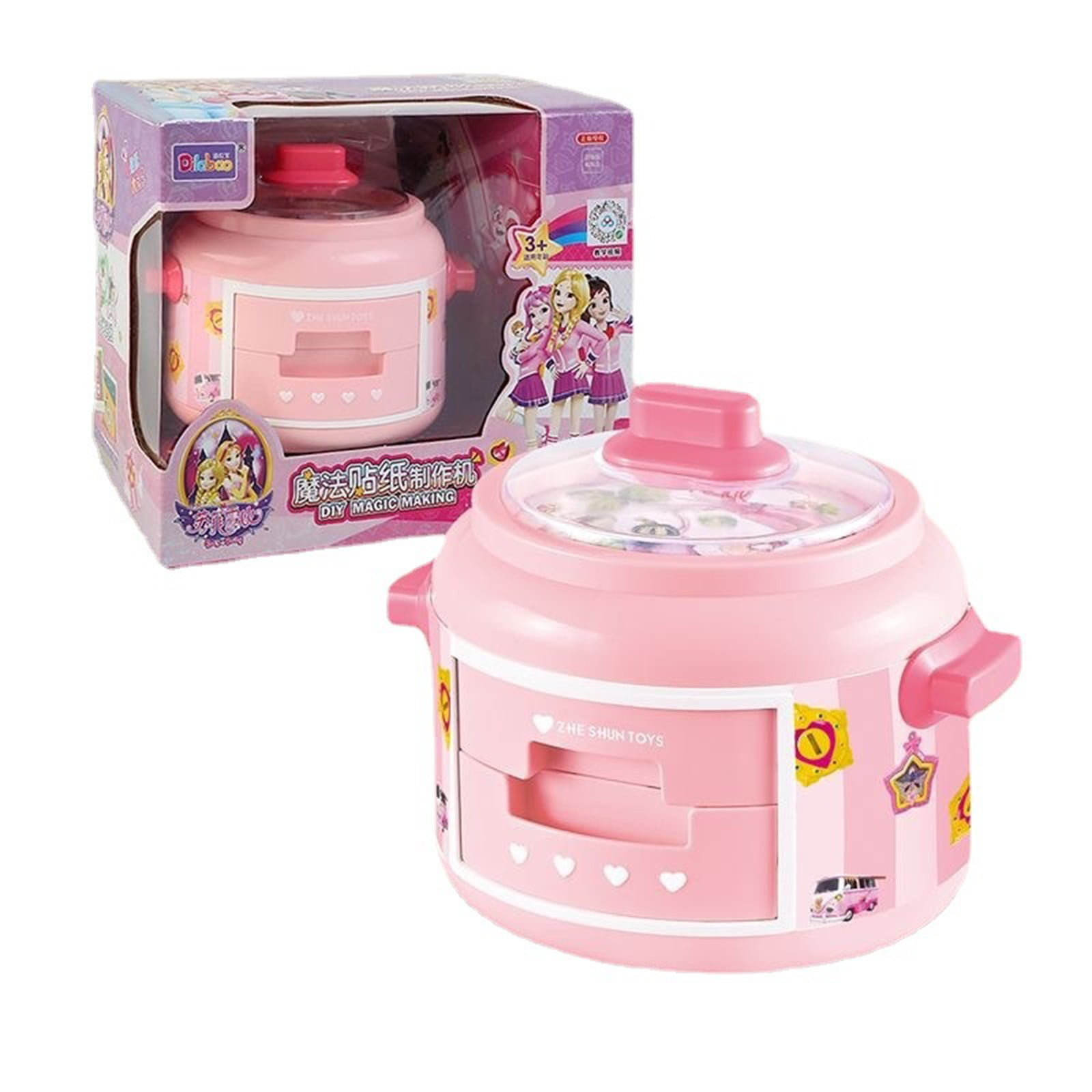 Kids Rice Cooker, Compact Size Kitchen Playset, Food Pieces Pretend ...