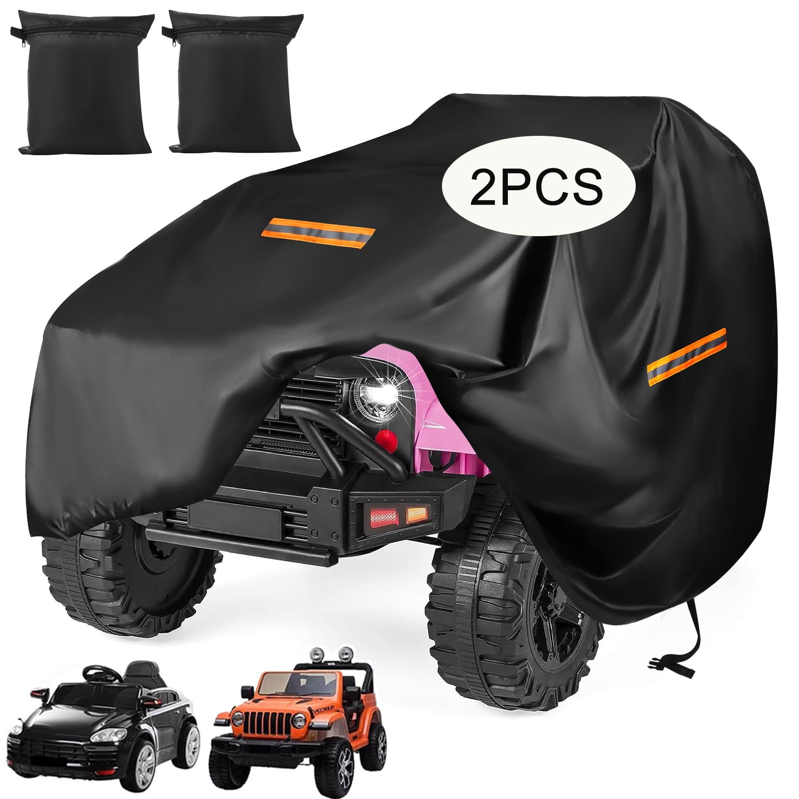 Kids Ride On Car 2PCS,Large Power Wheels Waterproof,Heavy Duty 420D ...