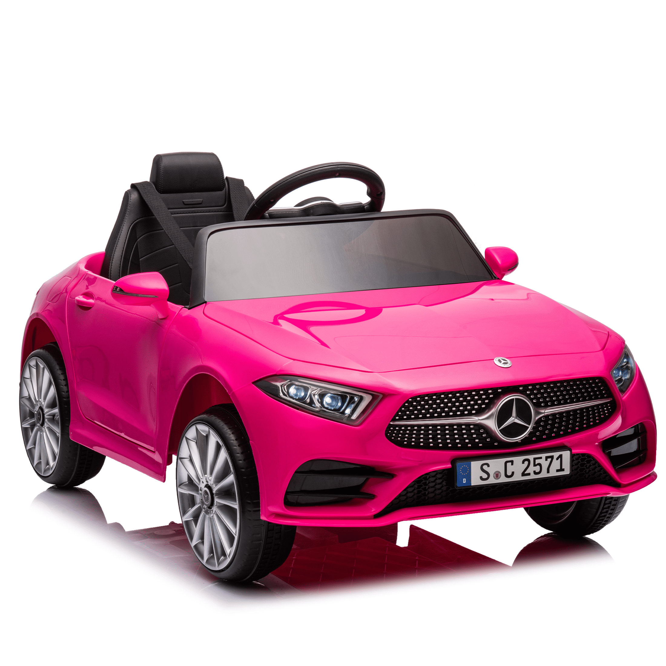 Kids Ride on Cars, 12V Powered Mercedes Benz Ride on Toys w/Remote ...