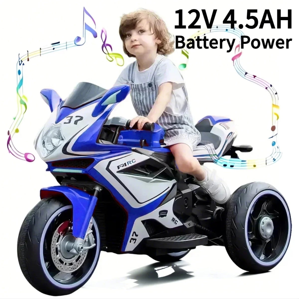 Kids Ride On Motorcycle, 12v Battery Power Electric Motorcycle Vehicle Toys, Toddler Ride On Toy ...