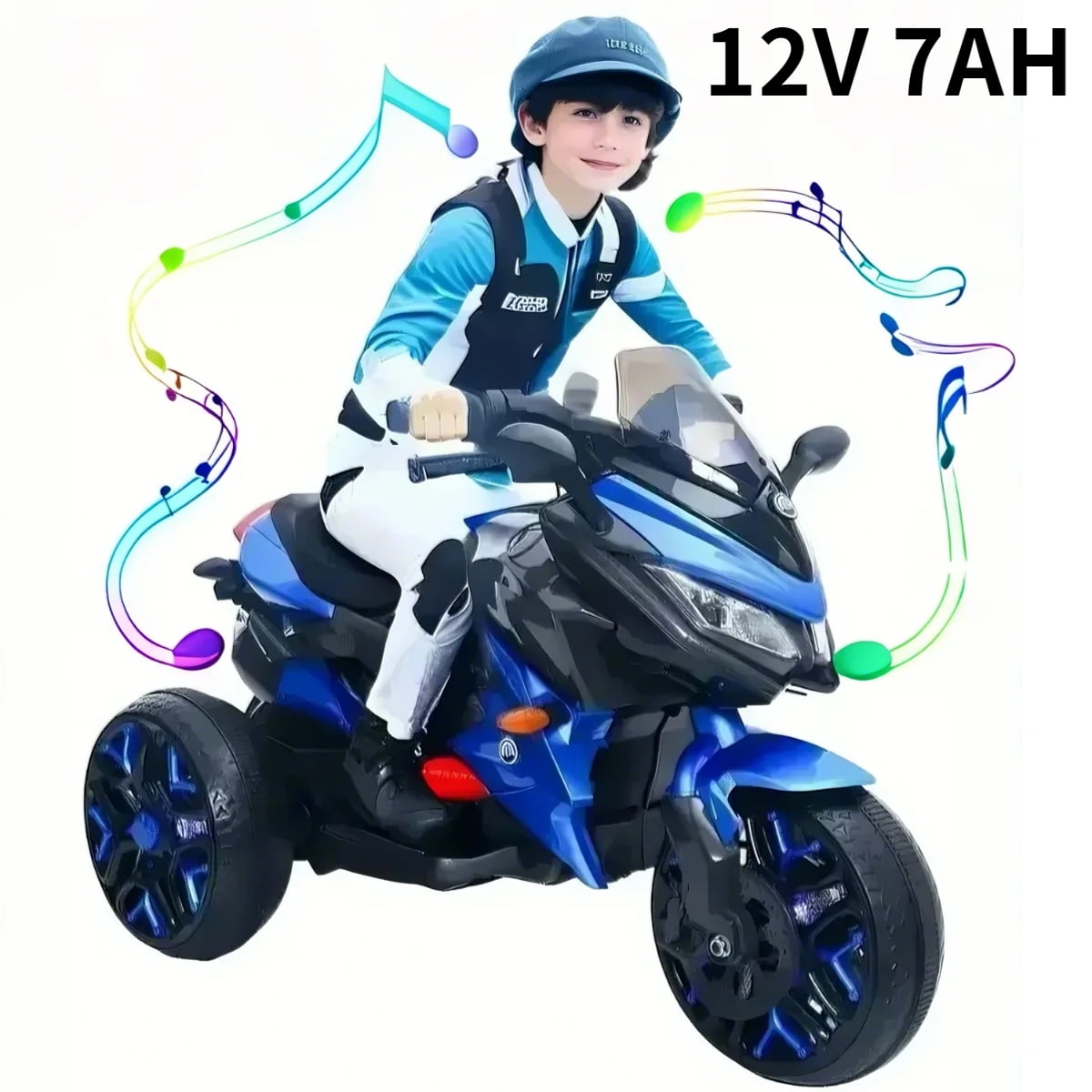 Kids Ride on Motorcycle, 12v Battery Powered Electric Motorbike Vehicle ...
