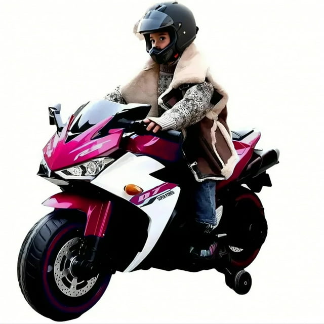 Kids Ride On Motorcycle, 12v Electric Motorcycle Vehicle Toys For Toddler, Ride On Motorbike W ...