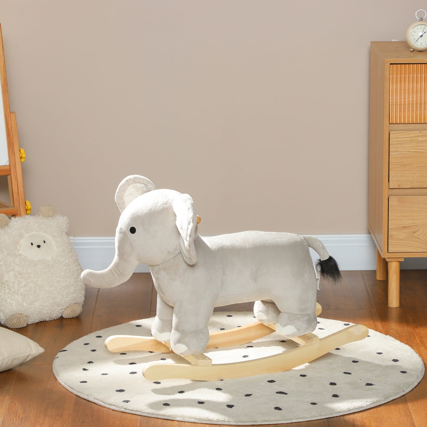 Kids Ride on Rocking Horse, Elephant Rocker, Kids Rocking Animal with ...