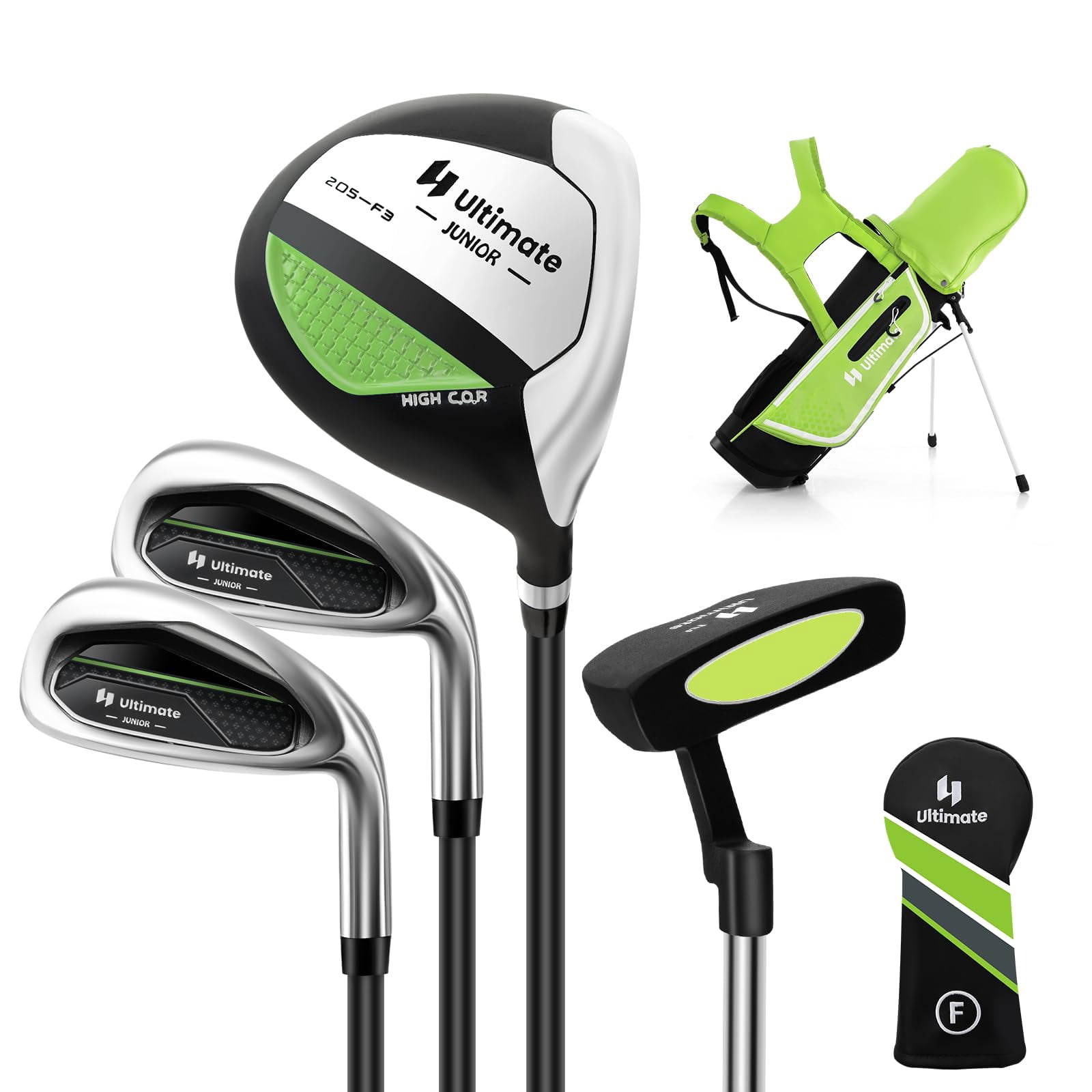 Kids Right Hand Golf Club Set Complete with Bag Rain Hood, Junior ...