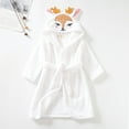Kids Robe Robes for Kids Cartoon Bathrobes Hooded Warm Flannel Night ...