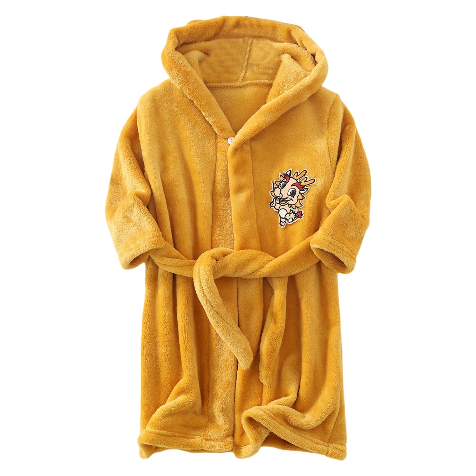 Kids Robe Kids Facecloth Robe Cartoon Rabbit Hooded Warm Pajamas Long ...
