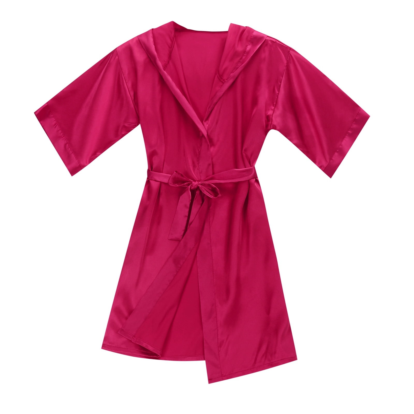 Kids Bathrobes for Girls Kids Boys Girls Silk Satin Hooded Bathrobe ...