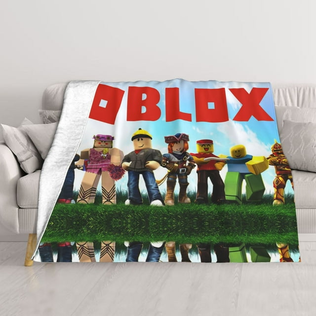 Kids Roblox Blanket Game Roblox Throw Blankets Super Soft Lightweight ...