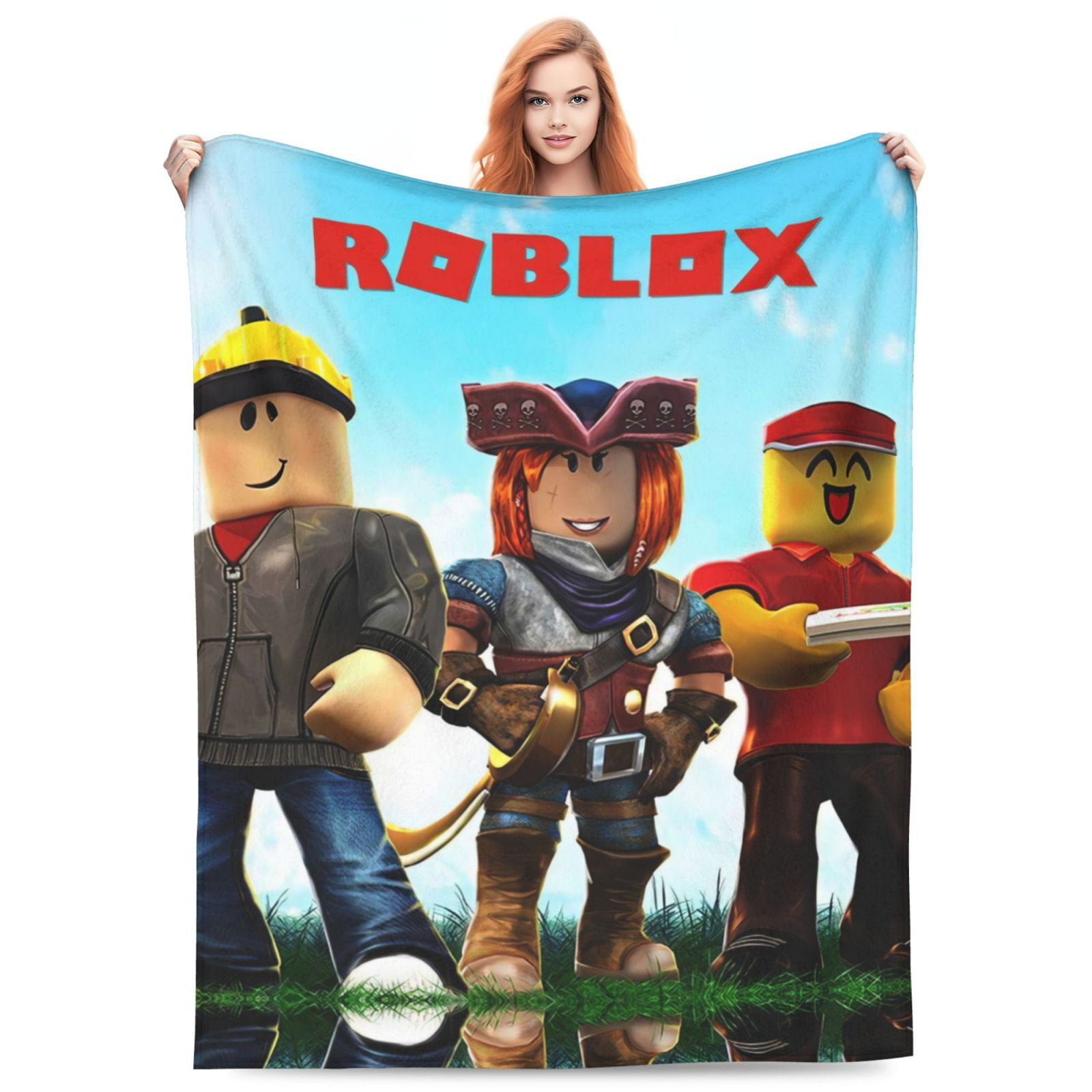 Kids Roblox Blanket Game Roblox Throw Blankets Super Soft Lightweight ...