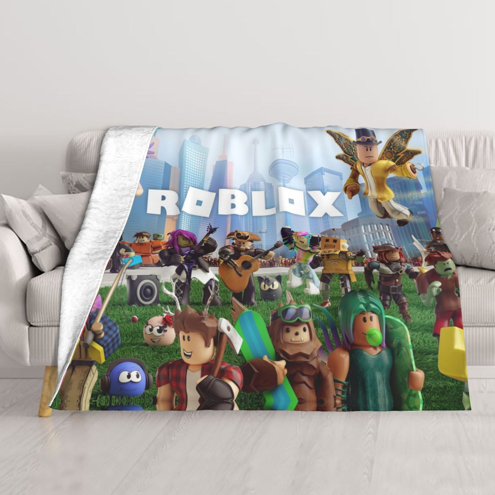 Kids Roblox Blanket Game Roblox Throw Blankets Super Soft Lightweight ...