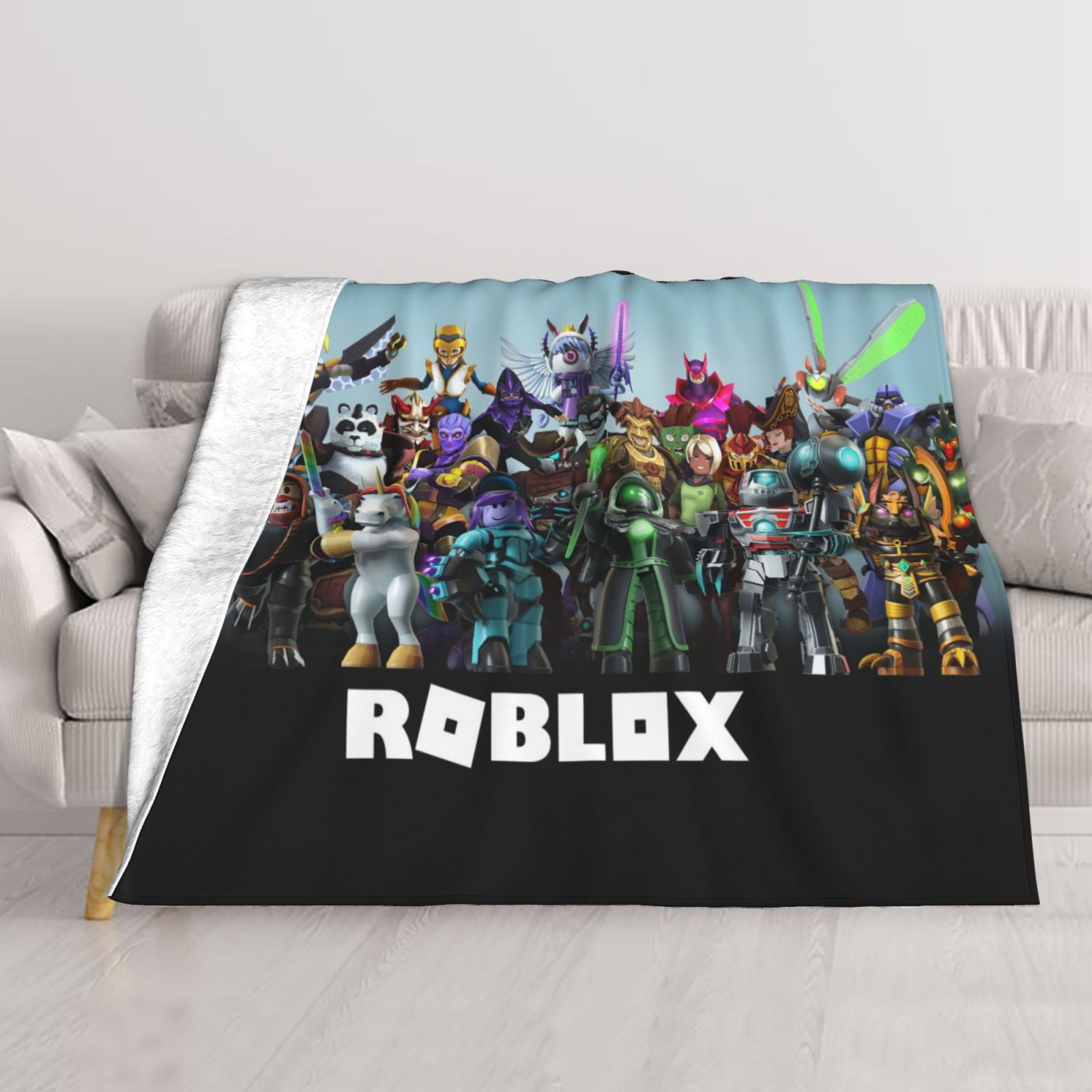 Kids Roblox Blanket Game Roblox Throw Blankets Super Soft Lightweight ...