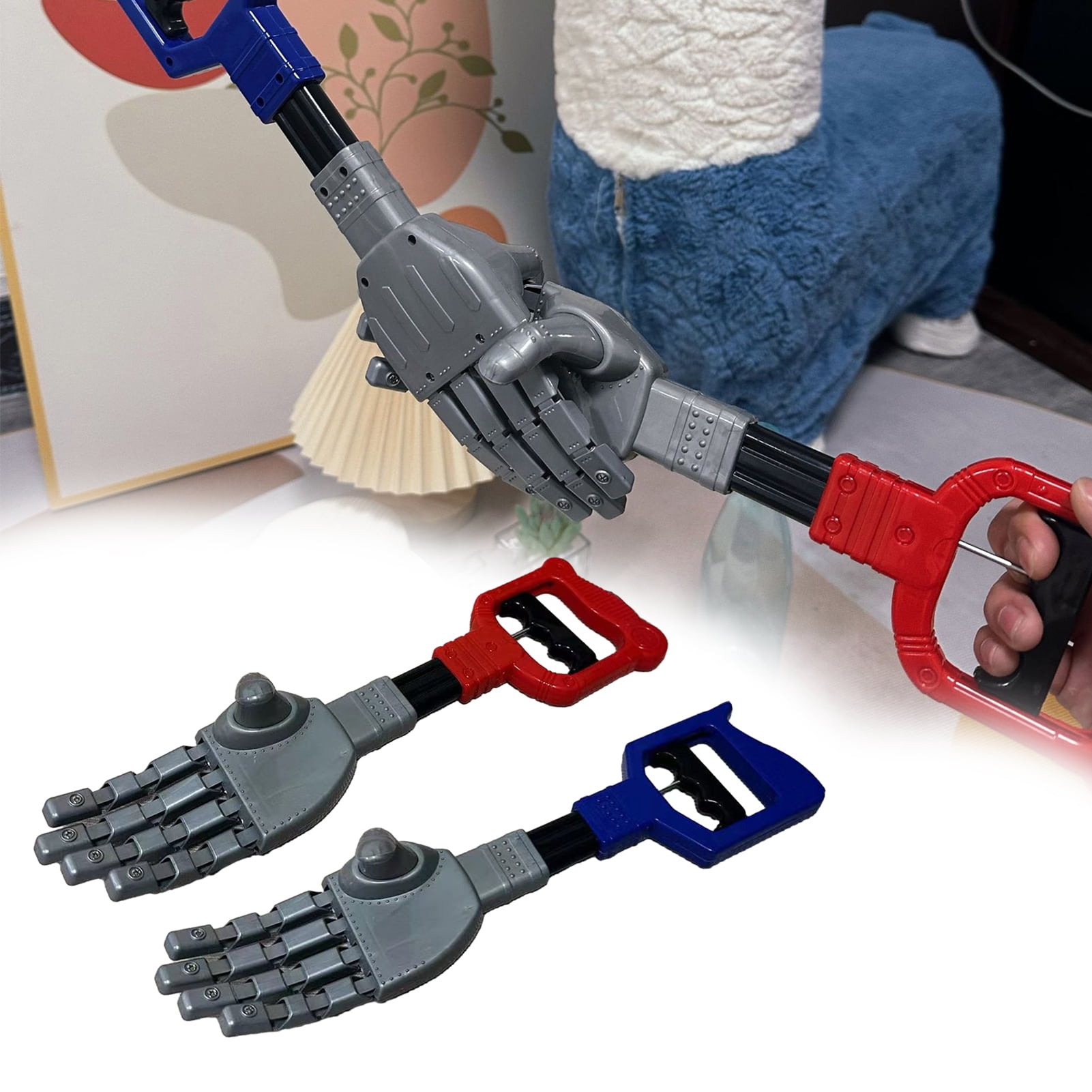 Kids Robot Hand Grabber Toy Funny Toddlers Adults Long Mechanical Arm ...