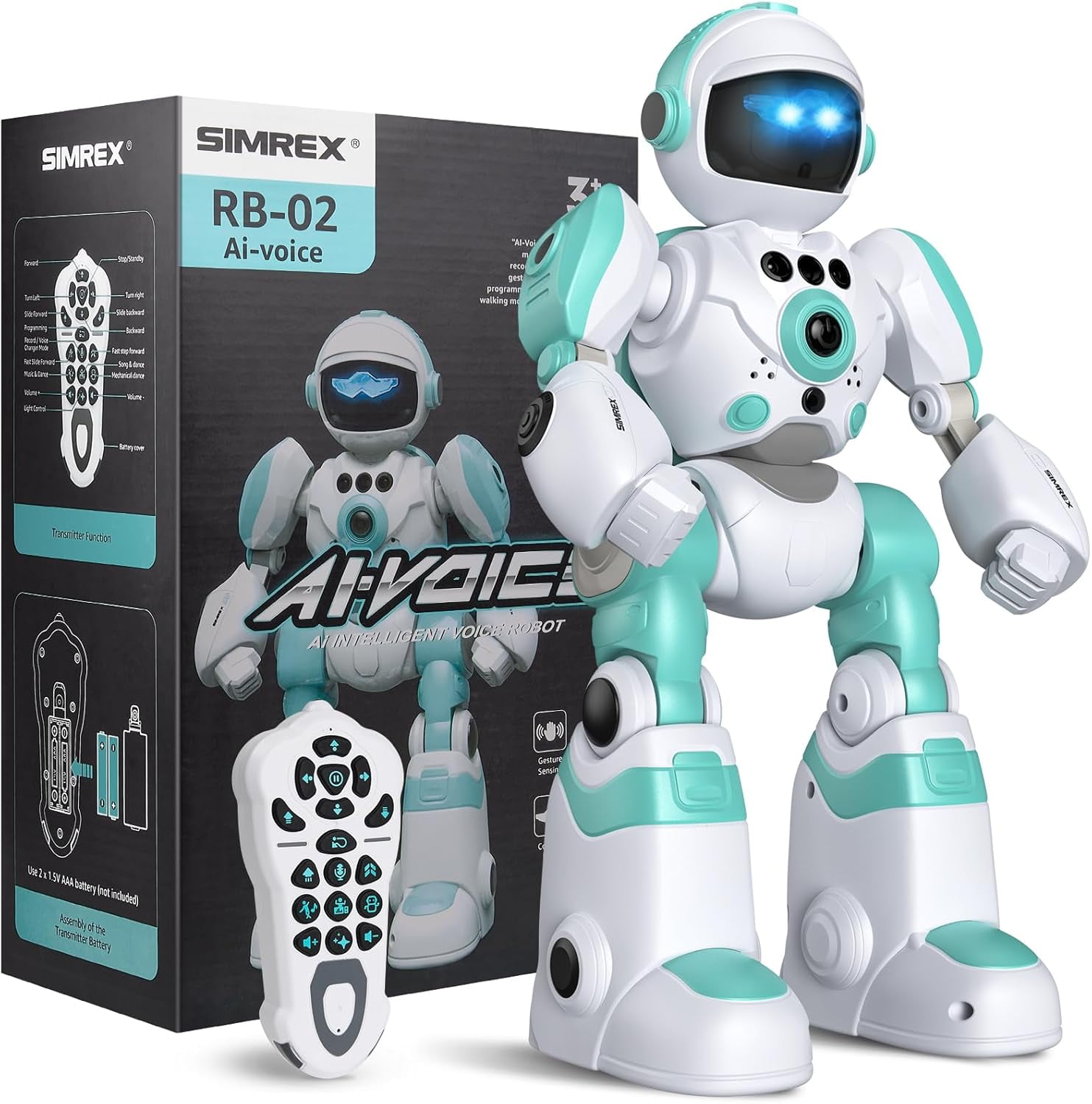 Kids Robot Toys, Remote Control Robot, Programmable Robot with Recorded Voice Music Dance ...