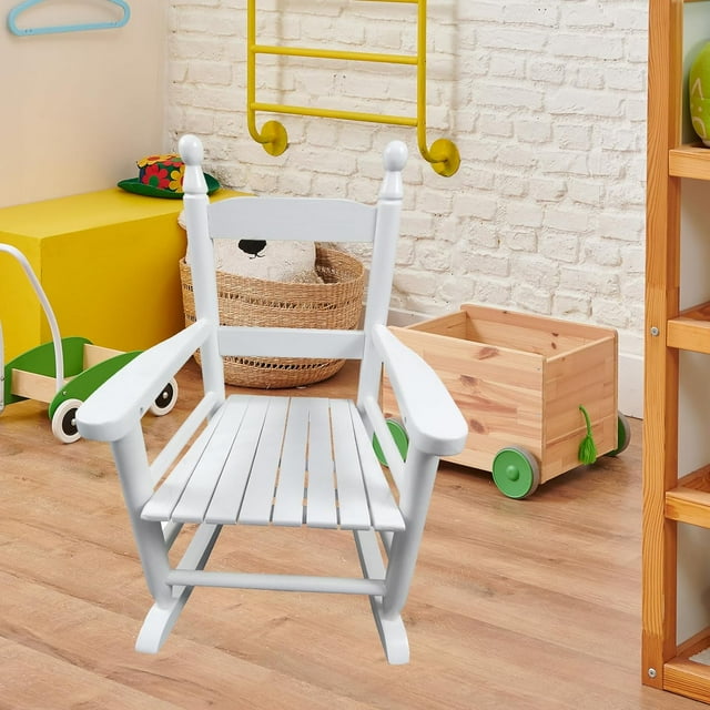 Kids Size Youth Wooden Rocking Chair for Toddlers Ages 3-7, Boys ...