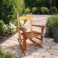 Kids' Rocking Chair with Comfortable Slat Back and Solid Oak Frame ...