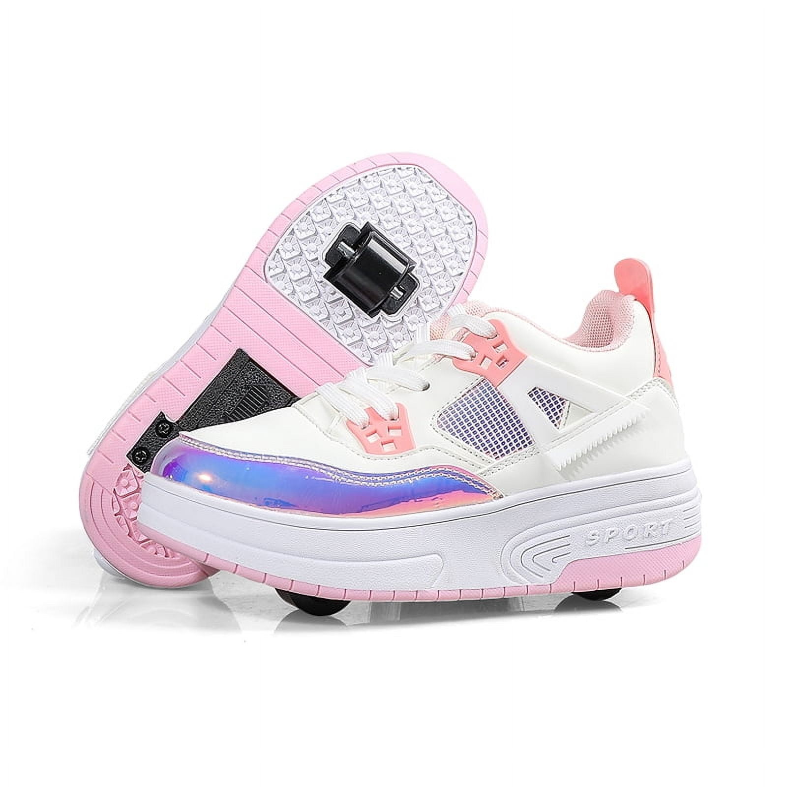 Kids Roller Shoes Sneakers with Wheels - Premium Sport Roller Skate ...
