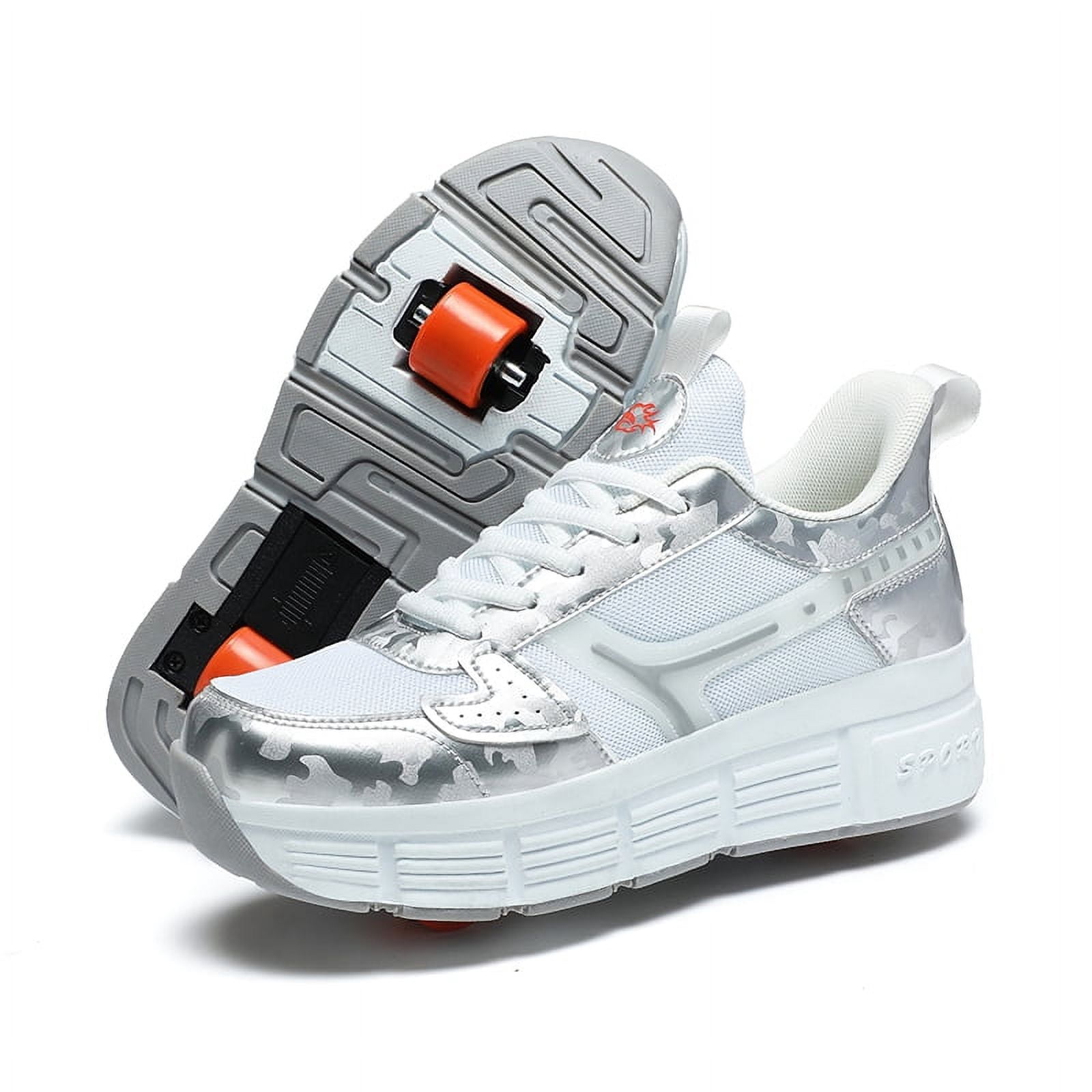 Kids Roller Shoes Sneakers with Wheels - Premium Sport Roller Skate ...