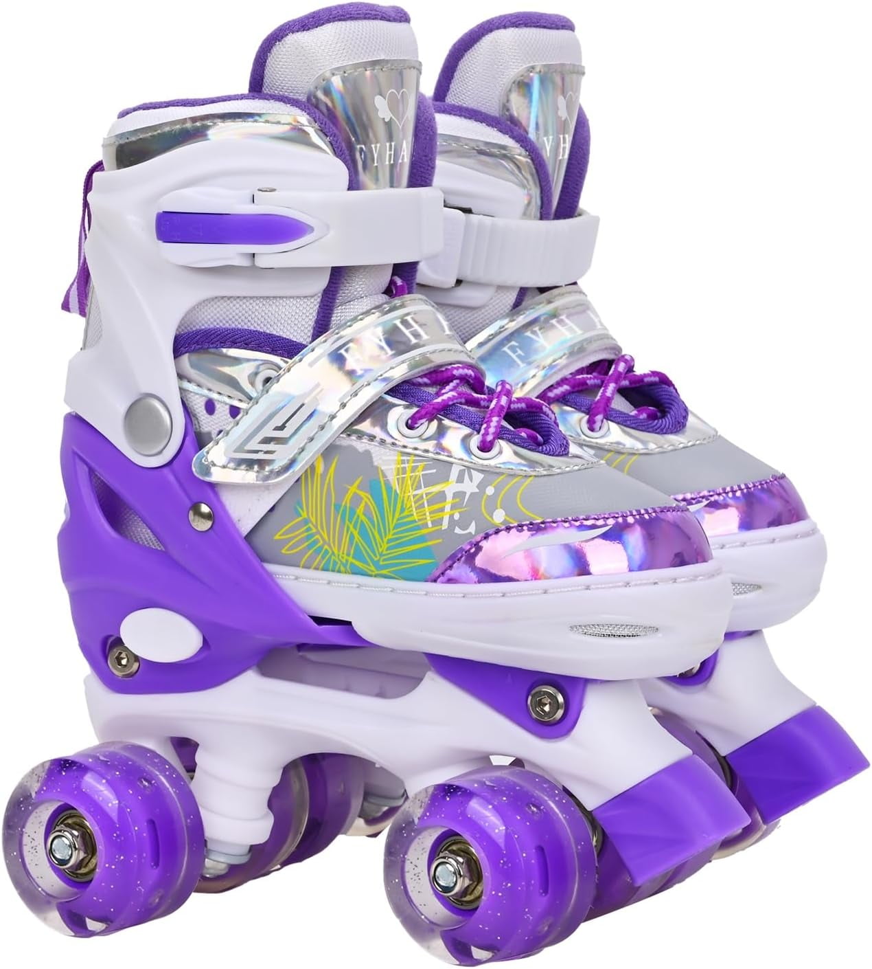 Kids Roller Skates for Boys Girls Child Beginners, Adjustable Roller ...
