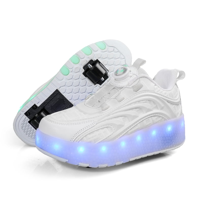 Kids Roller Skates Light up Shoes with Wheels Shoes LED USB Charging ...