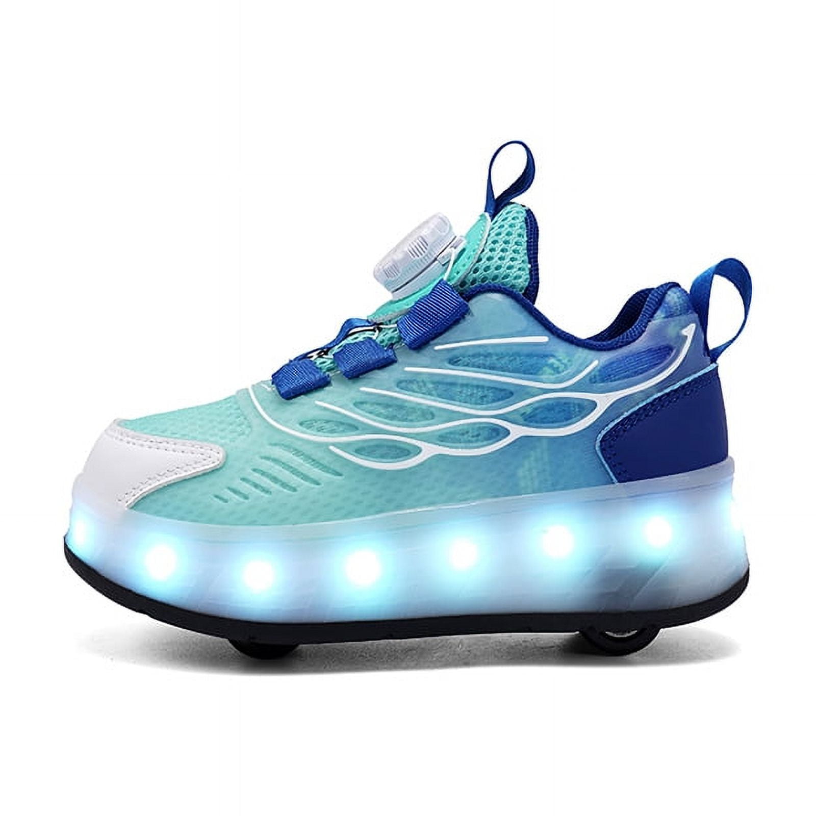 Kids Roller Skates Light up Shoes with Wheels Shoes LED USB Charging ...