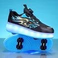 Kids Roller Skates Light up Shoes with Wheels Shoes LED USB Charging ...