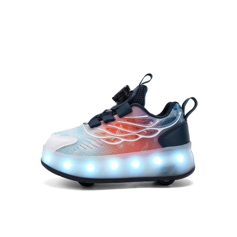 Kids Roller Skates Light up Shoes with Wheels Shoes LED USB Charging ...