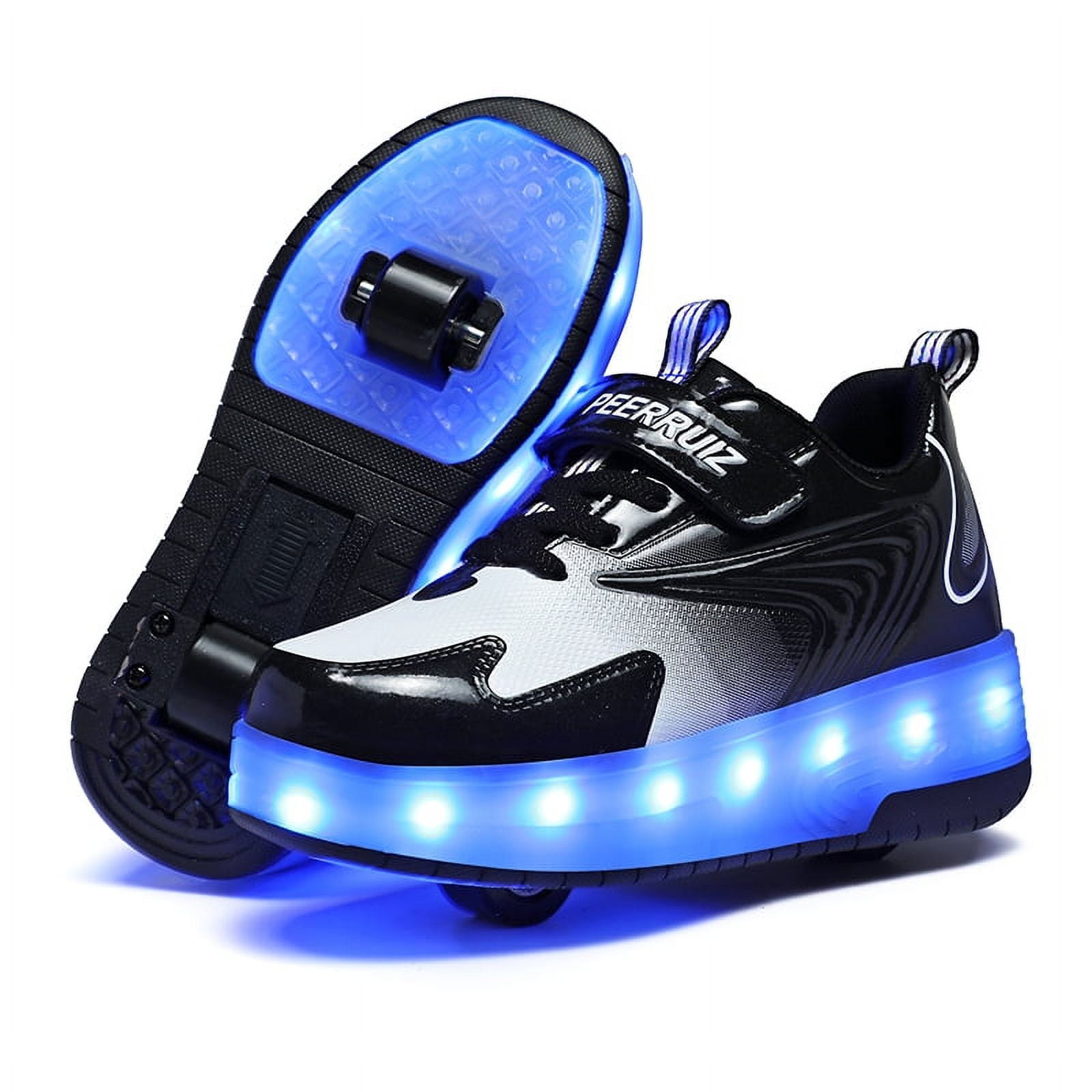 Kids Roller Skates Light up Shoes with Wheels Shoes LED USB Charging ...