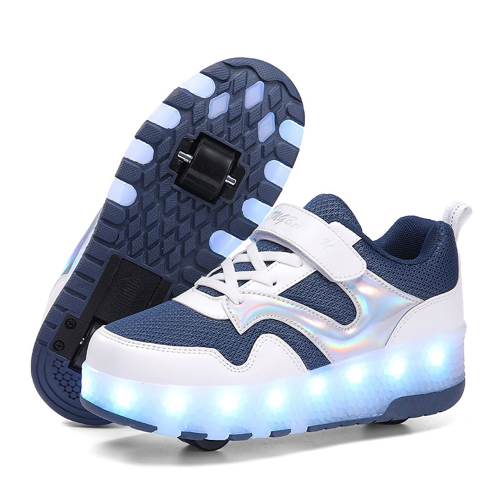 Kids Roller Skates Light up Shoes with Wheels Shoes LED USB Charging ...