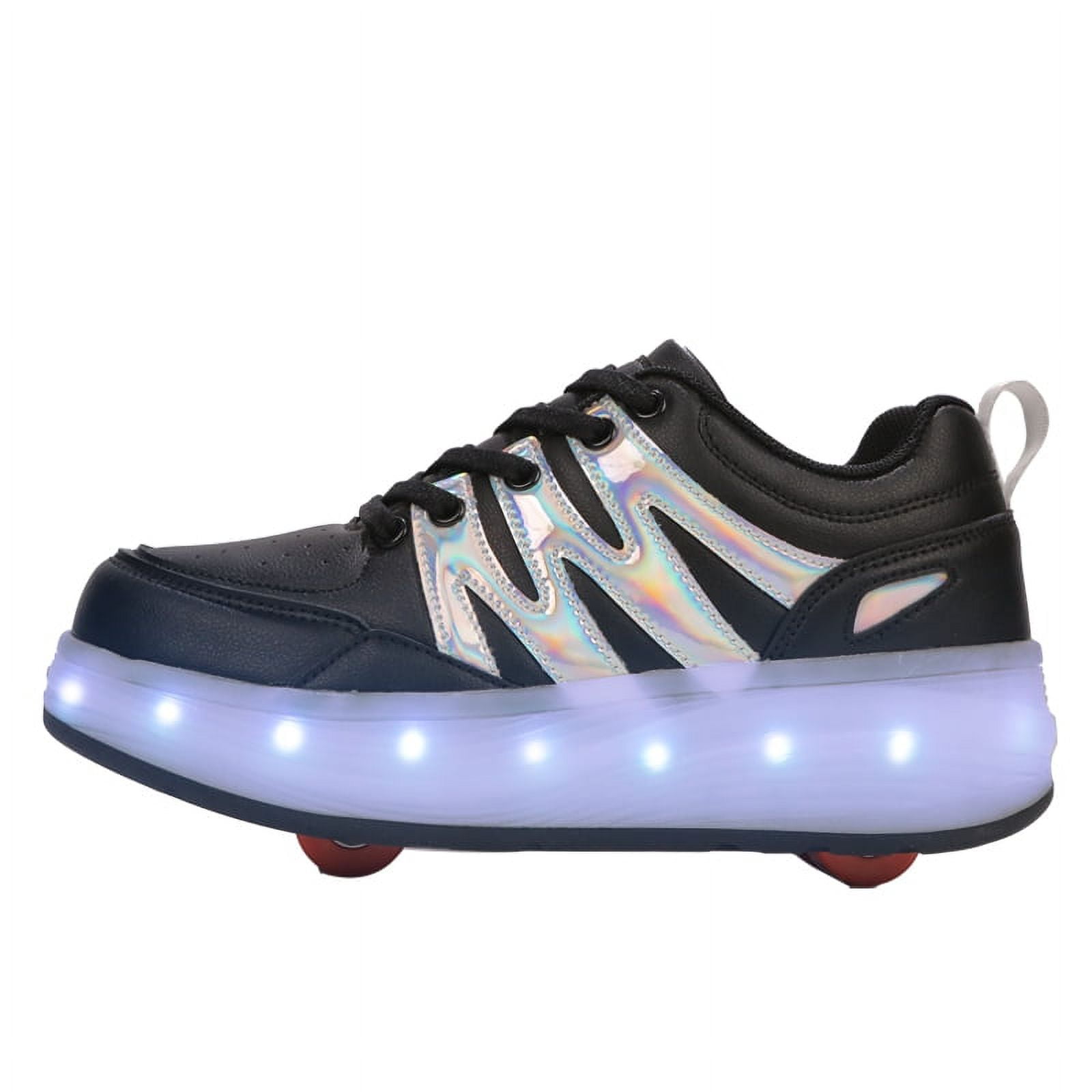 Kids Roller Skates Light up Shoes with Wheels Shoes LED USB Charging ...