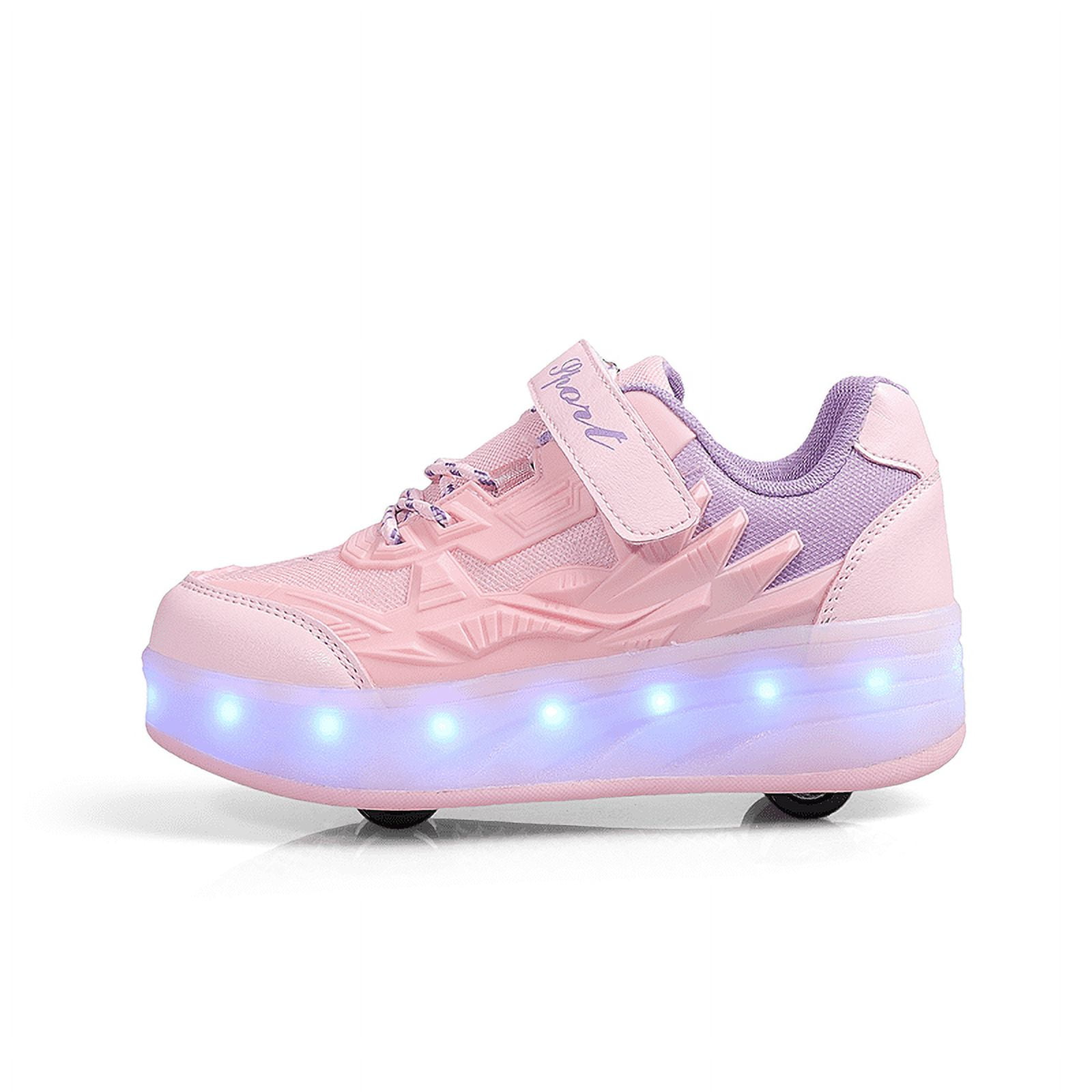 Kids Roller Skates Light up Shoes with Wheels Shoes LED USB Charging ...